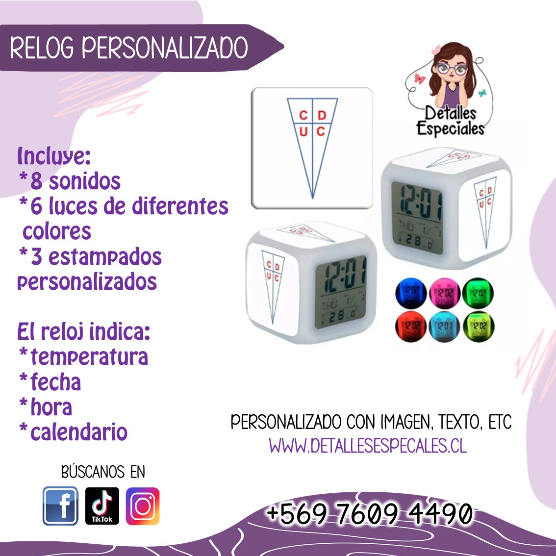 Relog Personalizado - Detalles Especiales