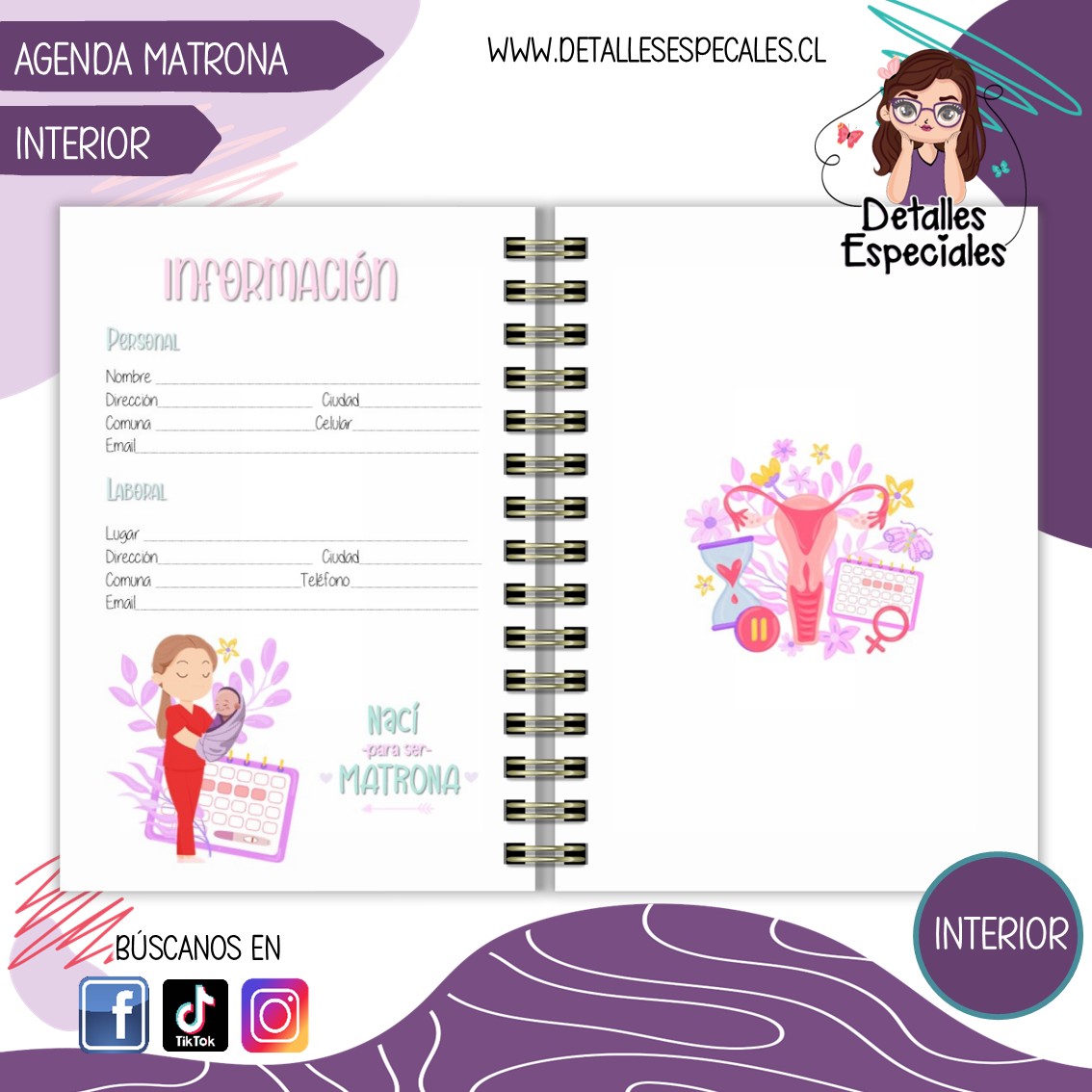 Agenda Matrona - Detalles Especiales